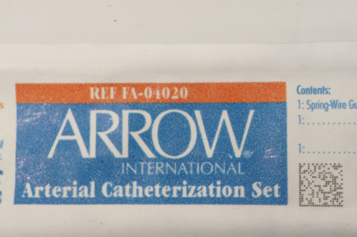 Arrow FA-04020 Arterial Catheterization Set 20Ga x 4-1/4inch (x ...