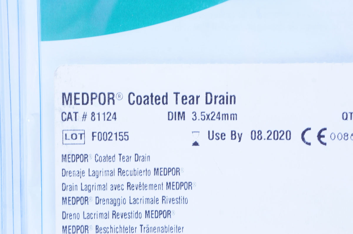 Porex 81124 Medpor Coated Tear Drain 3.5mm x 24mm (x) – Imedicsales
