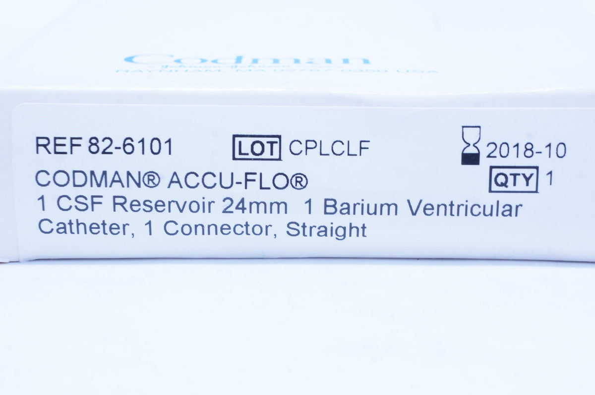 Codman 82-6101 Accu-Flo CSF Reservoir, Cath. and Connector, Straight ...