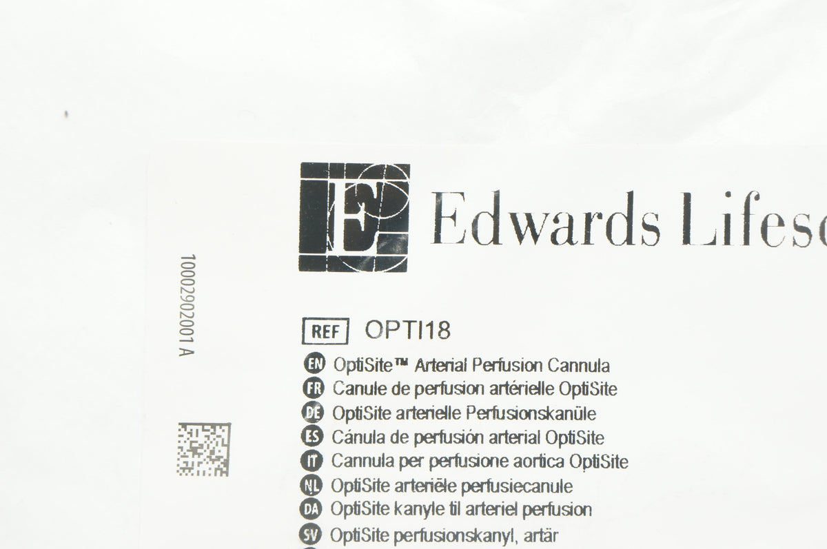 Edwards Lifesciences OPTI18 OptiSite Arterial Perfusion Cannula 18Fr x – Imedicsales