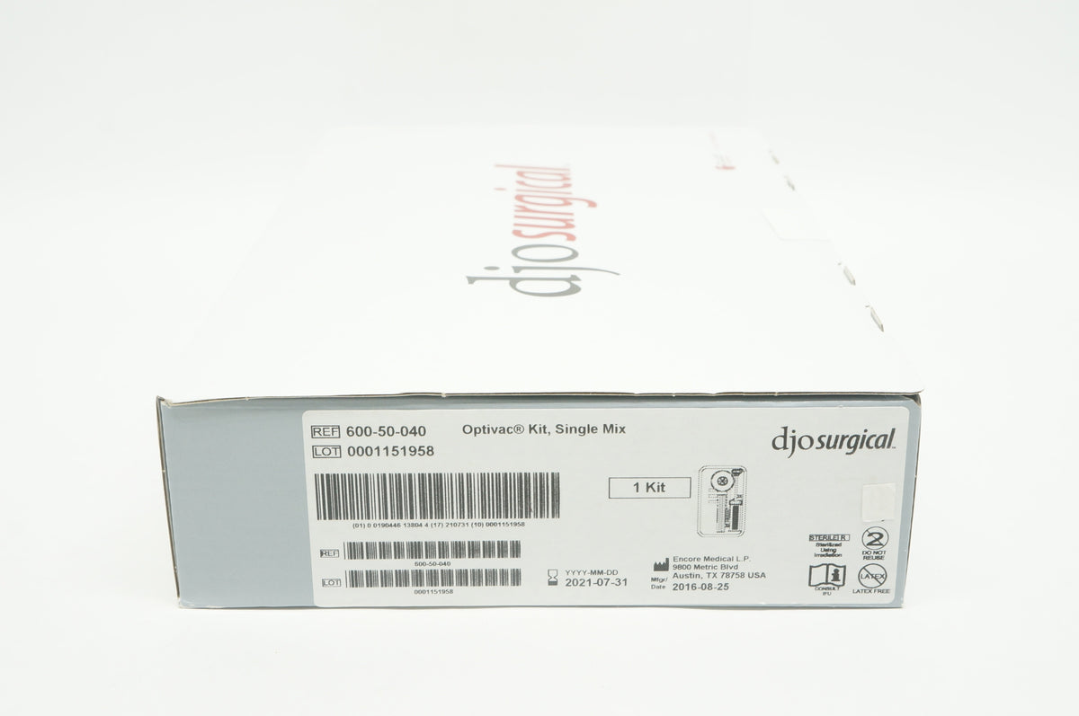 Encore Medical 600-50-040 DjoSurgical Optivac Kit, Single Mix – Imedicsales