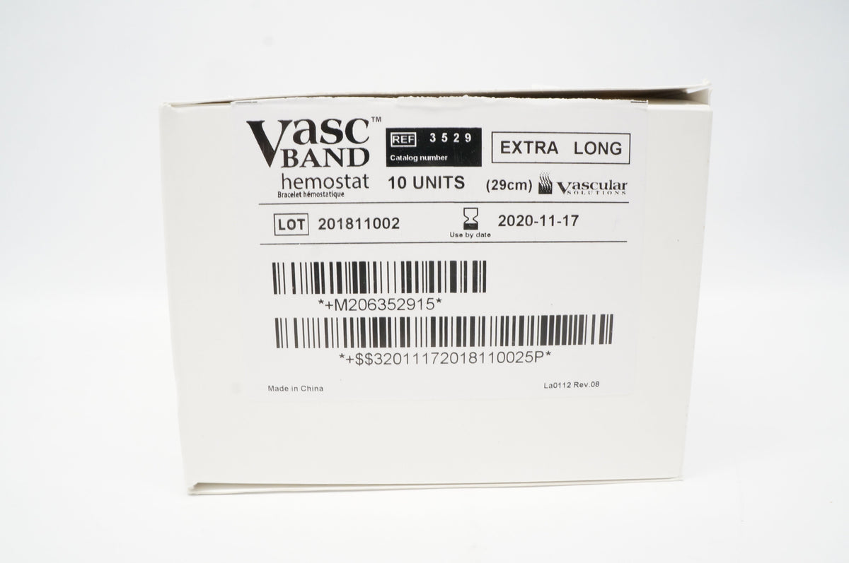 Vascular Solutions 3529 Vasc Band Hemostat, Extra Long, 29cm (x) - Pac ...