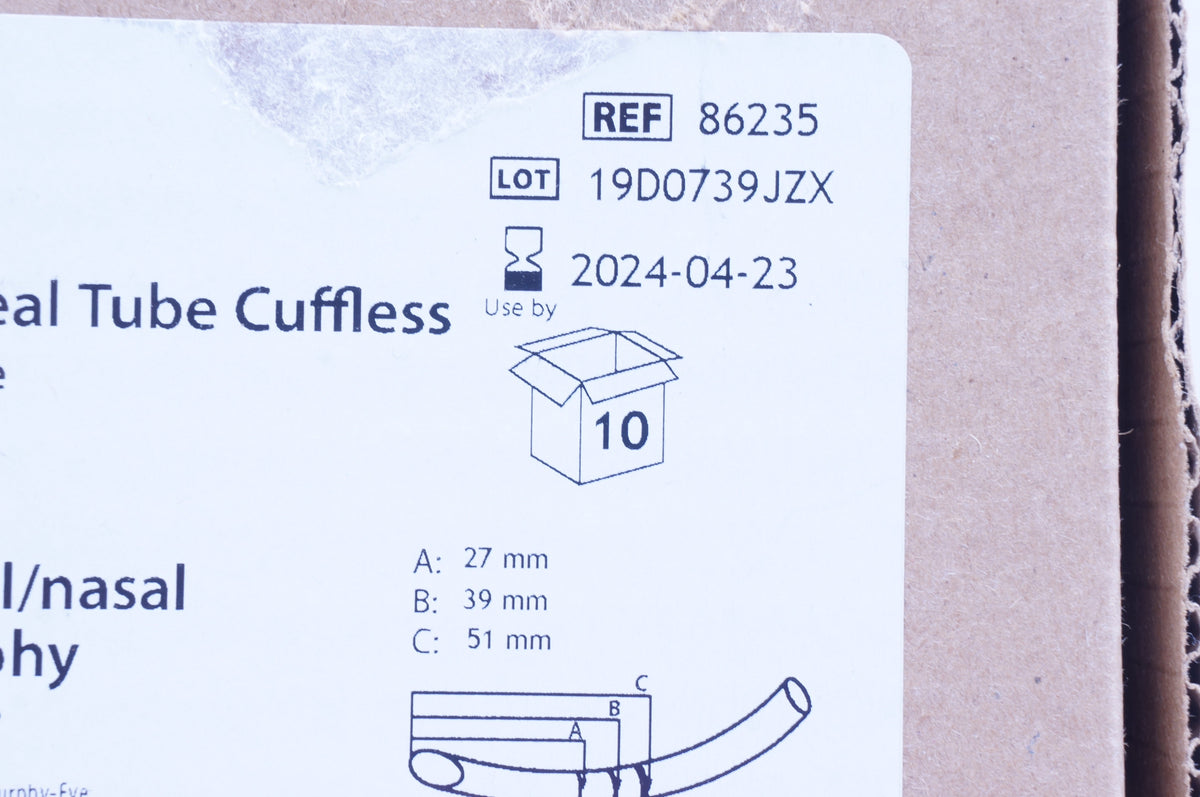 Covidien 86235 Shiley Oral/Nasal Tracheal Tube 3.5mm ID x 4.9mm OD - B ...