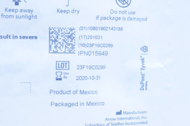 Teleflex ASK-45703-PNHS1 Arrow Multi-Lumen CVC Kit 7Fr x 20cm (x ...