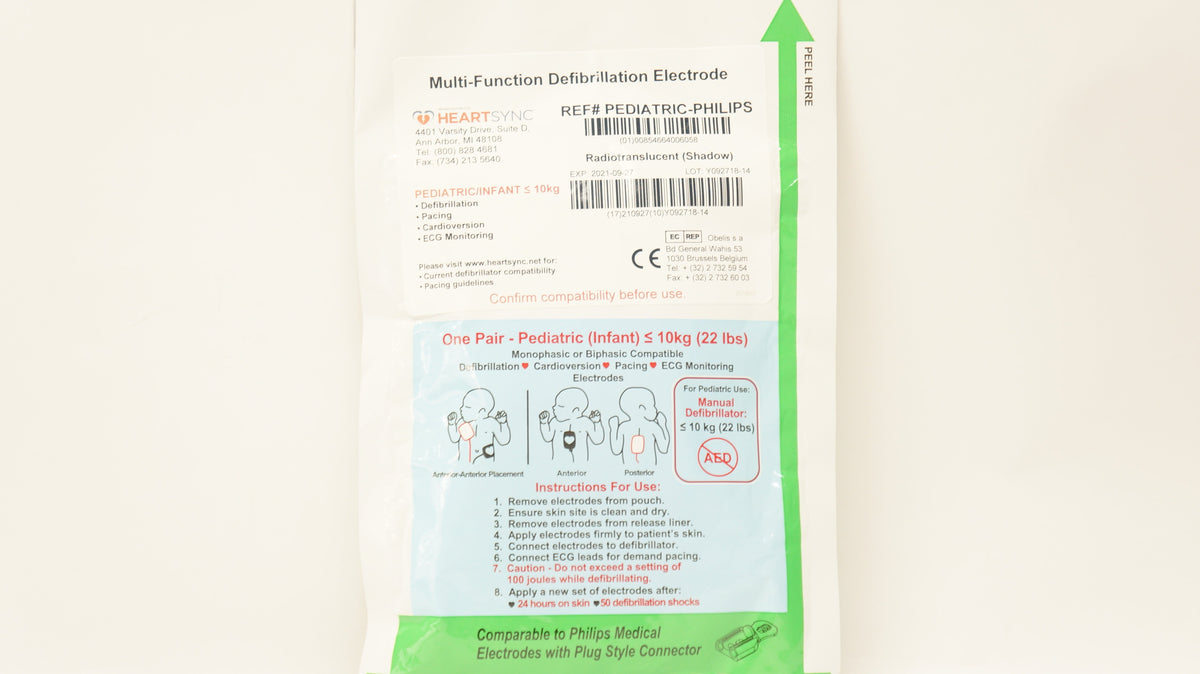 HeartSync PEDIATRIC-PHILIPS Multi-Function Defibrillation Electrode, 2 ...