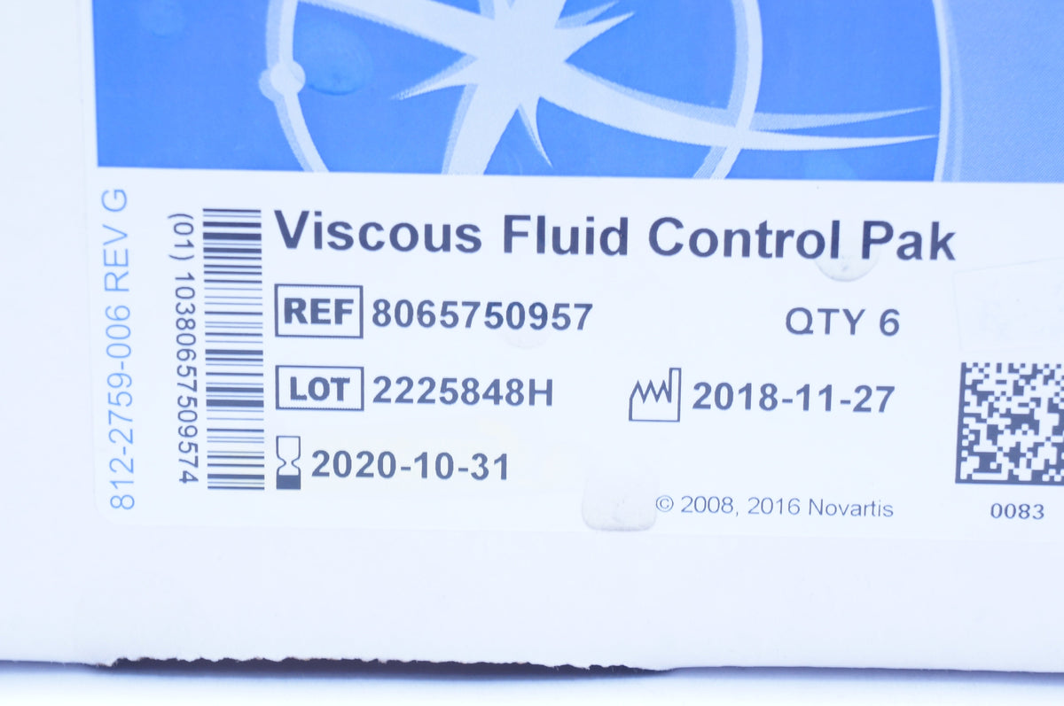 Alcon 8065750957 Constellation Viscous Fluid Control Pak (x) - Box of ...