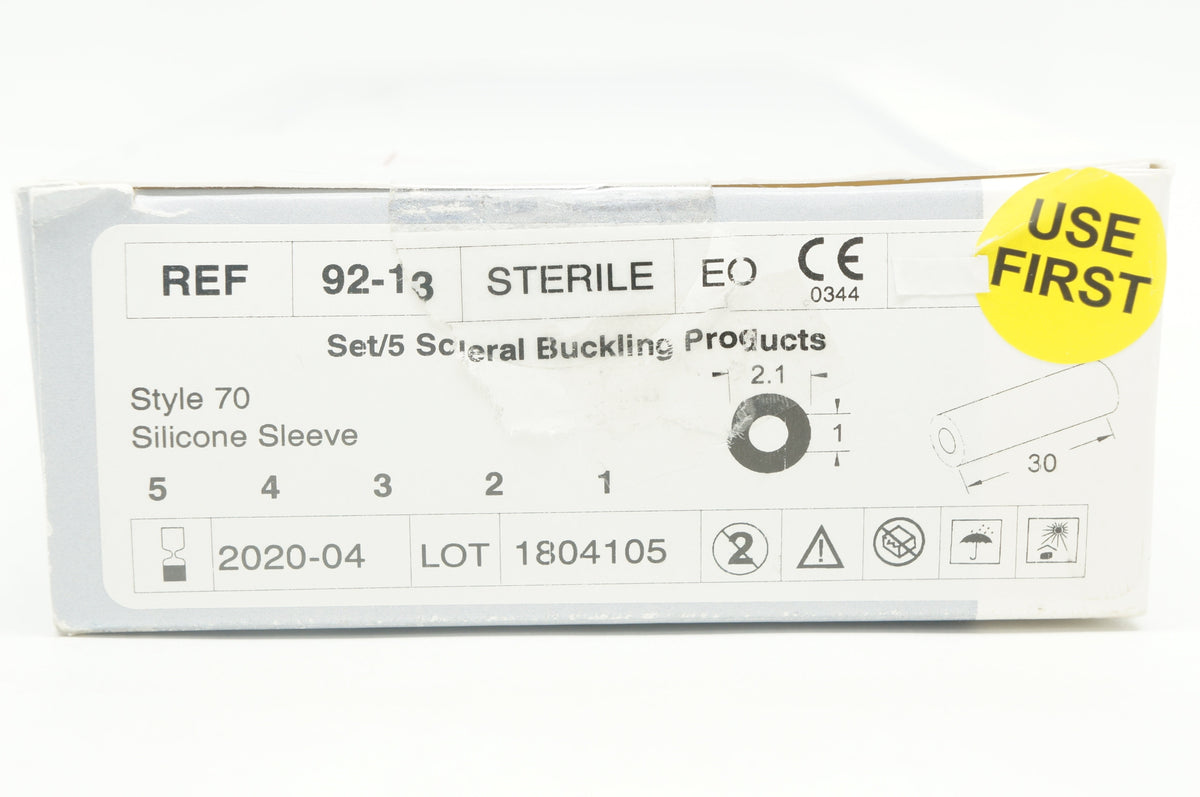 DORC 92-13 Set/5 Scleral Buckling Products Style 70 Silicone Sleeve 2 ...