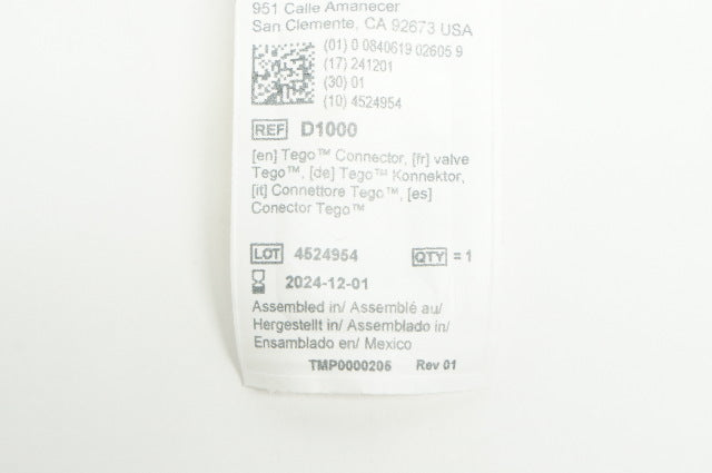 ICU Medical D1000 Tego Connector – Imedicsales