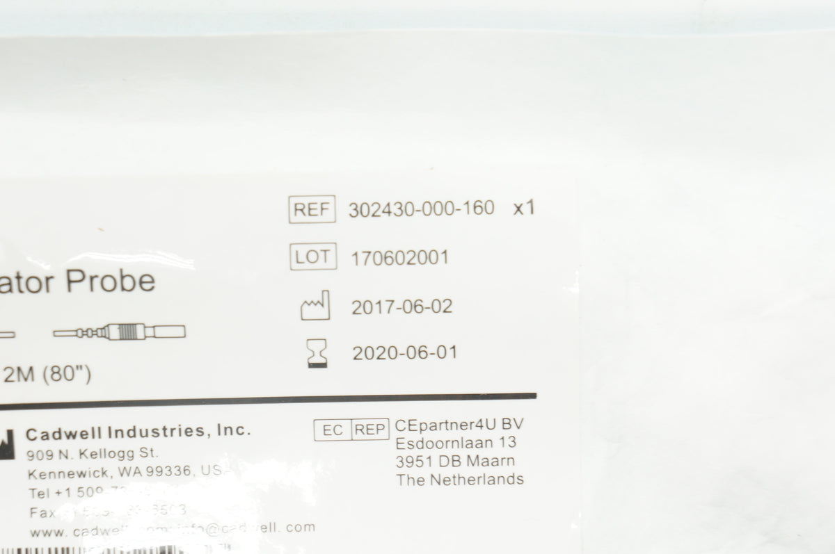 Cadwell 302430-000-160 Ball-Tip Direct Nerve Stimulator Probe 160mm x ...