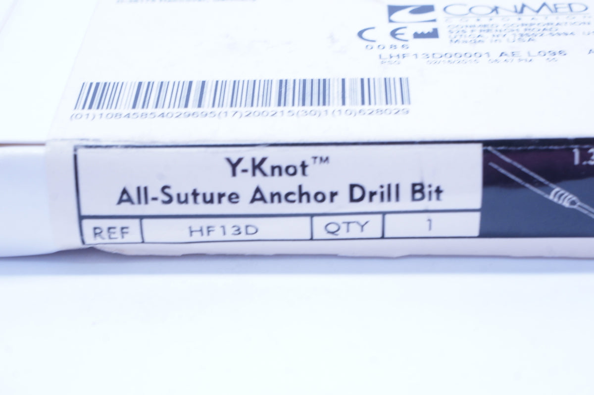 ConMed HF13D Livantec Y-Knot All-Suture Anchor Drill Bit 1.3mm (x ...