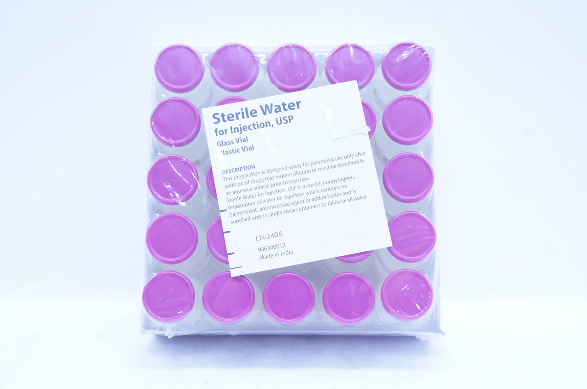 Hospira CA-3425 Sterile Water for Injection, USP, 10ml (x) -25 units ...