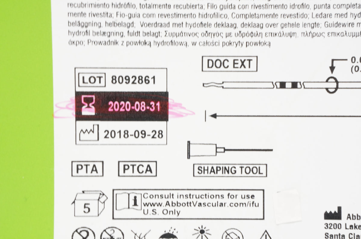 Abbott 1013317 Hi-Torque VersaTurn F Guide Wire 0.014inch x 190cm (x ...