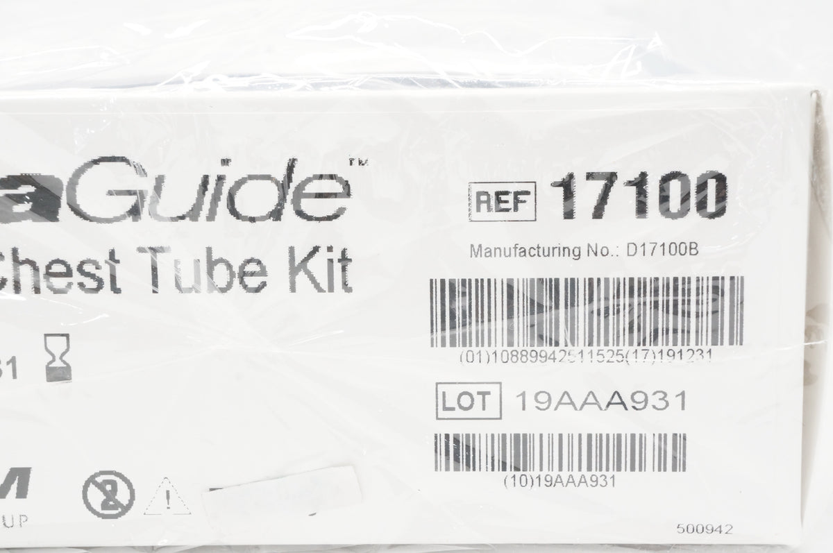 Medline 17100 Atrium Pleura Guide Disposable Chest Tube Kit (x ...