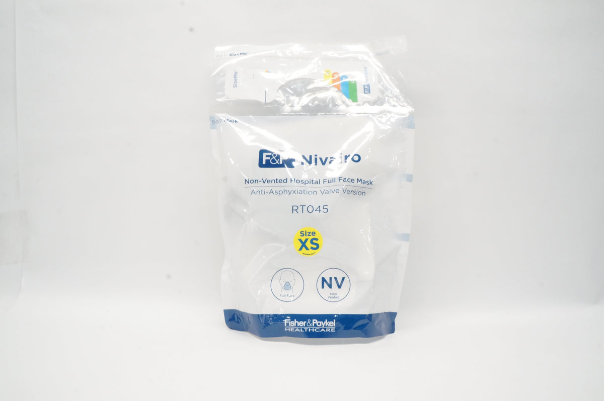 Fisher&Paykel RT045XS Nivairo Non-Vented Hospital Full Face Mask, Size ...