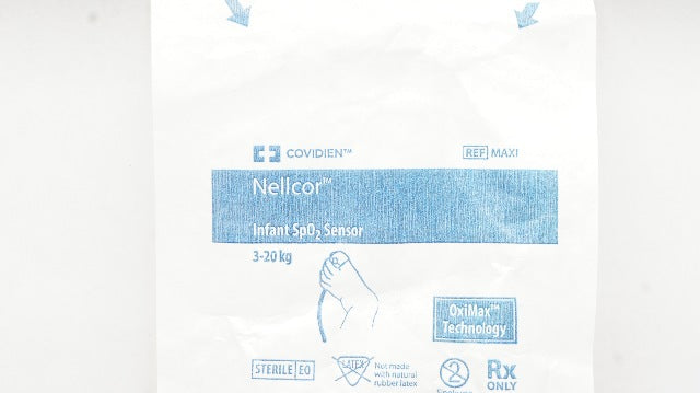 Covidien MAXI Nellcor Infant SpO2 Sensor OxiMax Technology 3-20kg (x ...