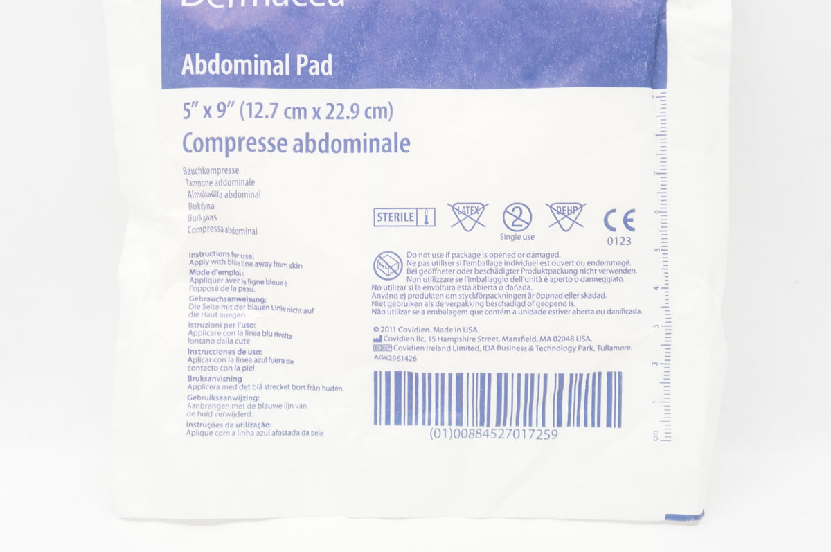 Covidien 7196D Dermacea Abdominal Pad 5inch x 9inch – Imedicsales