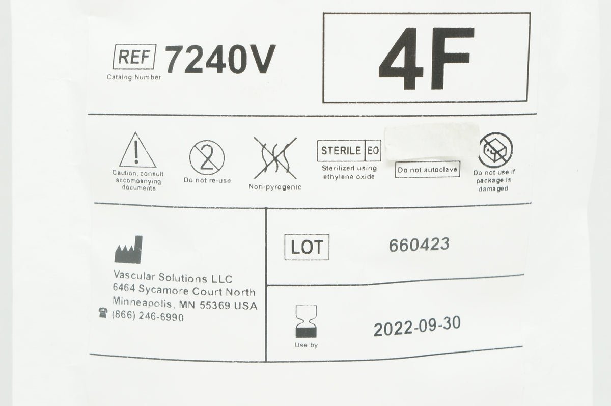 Vascular Solutions 7240V Teleflex VSI Micro-Introducer Kit 4F – Imedicsales