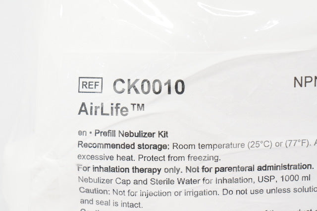 Vyaire CN0010 AirLife Sterile Water for Inhalation, USP, 1000mL ...