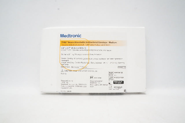 Medtronic NMRM6122 TYRX Neuro Absorb Antibacterial Envelope Medium 2.5 ...
