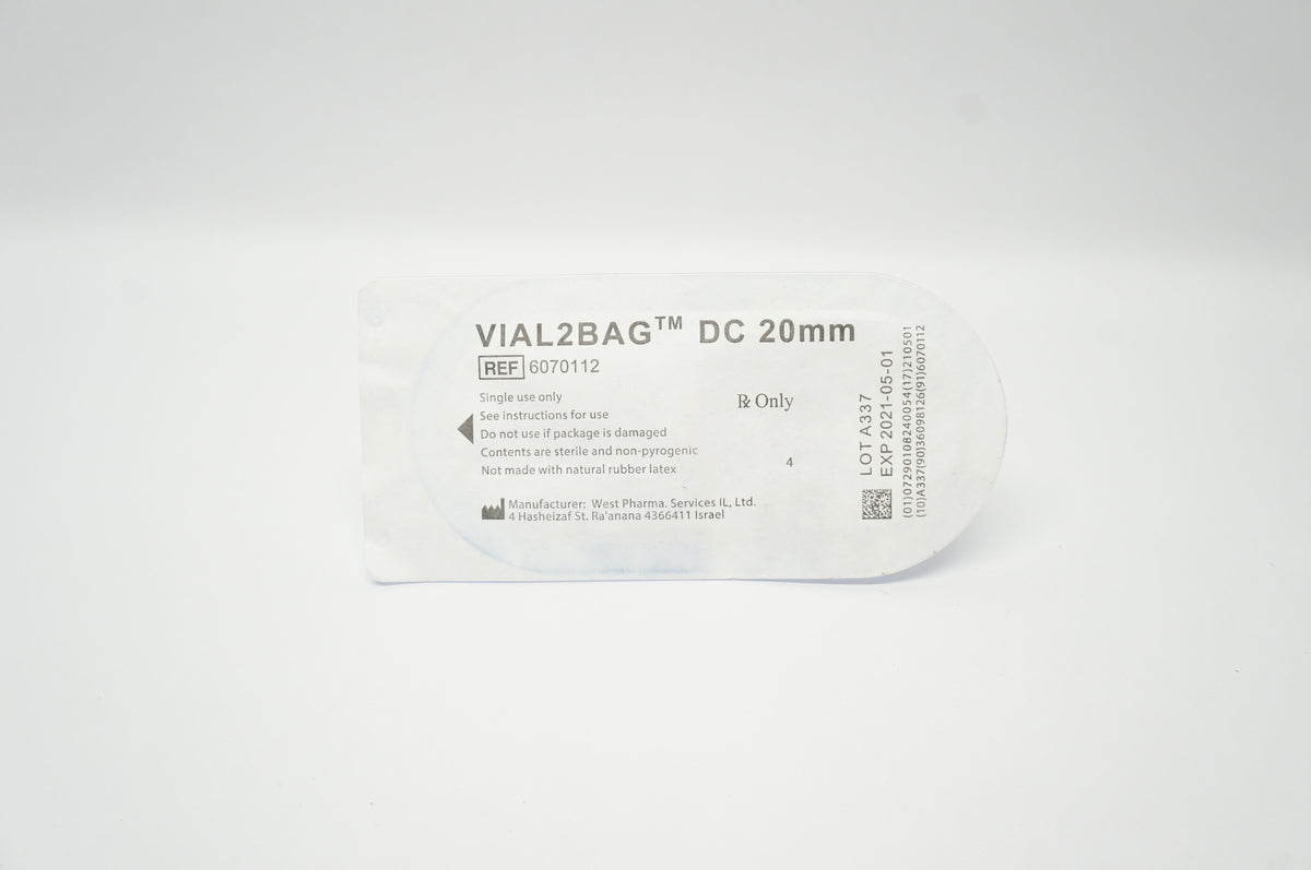 West Pharma 6070112 VIAL2BAG DC 20mm (x) – Imedicsales