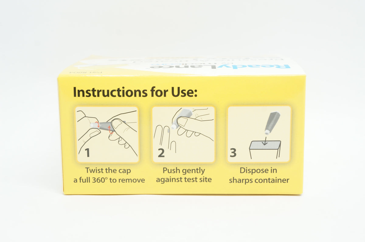 Medicore804 ReadyLance Pressure Activated Safety Lancets 26G x 1.8mm ...