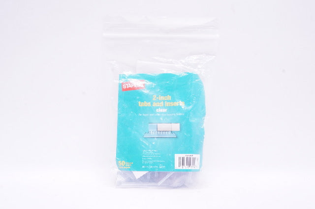 Staples 380435 2-inch Tabs and Inserts - Pack of 50 – Imedicsales