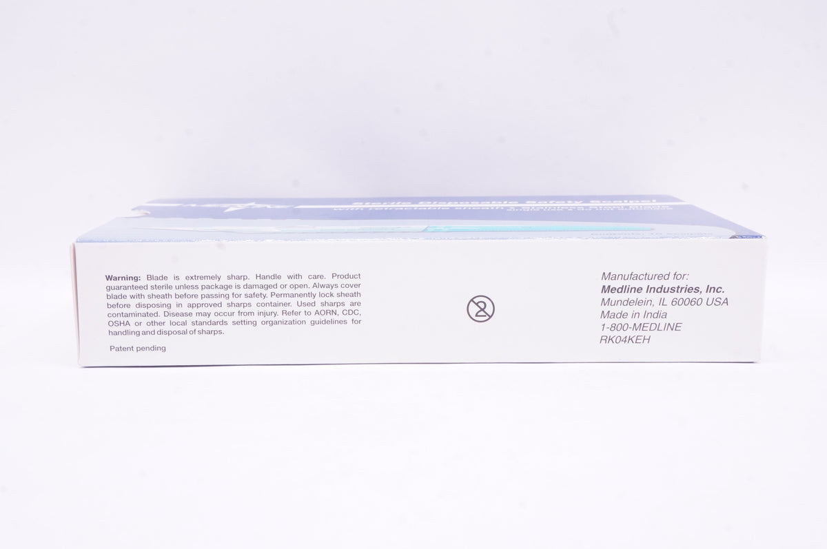 Medline MDS15311 Sterile Disposable Safety Scalpel - Box of 10 ...