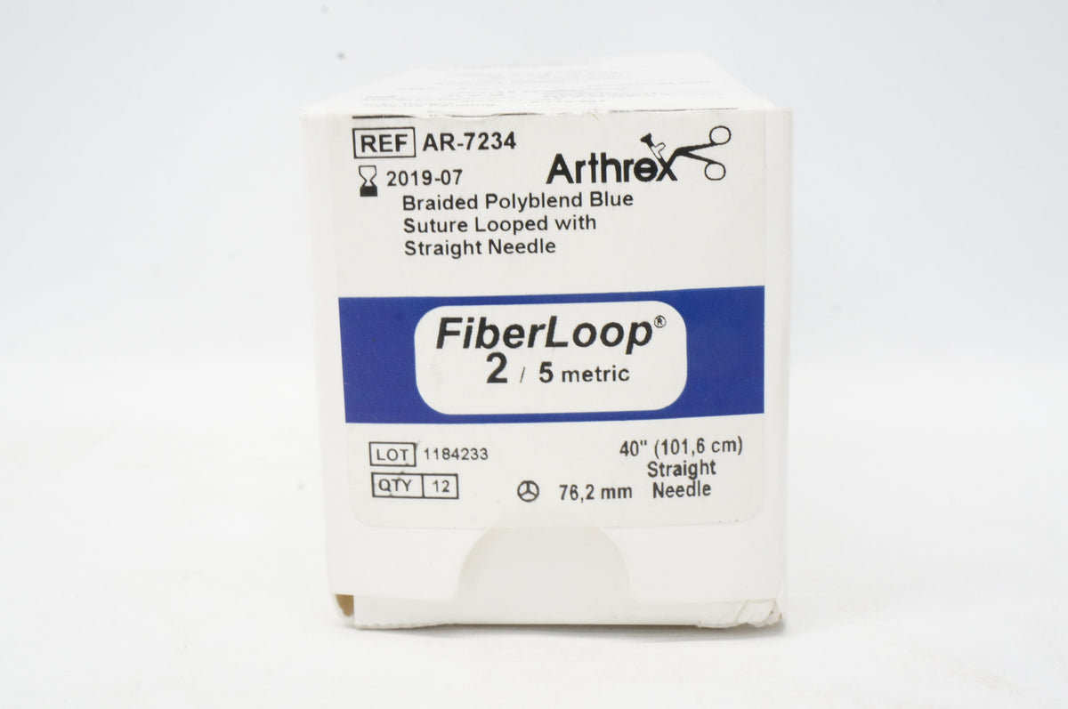 Arthrex AR-7234 FiberLoop 2 Braided Polyblend Suture Looped, 40in (x ...