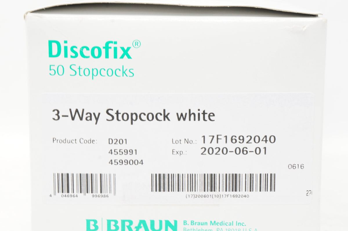 Braun 455991 Discofix 3-Way Stopcock - Box of 50 (x) – Imedicsales