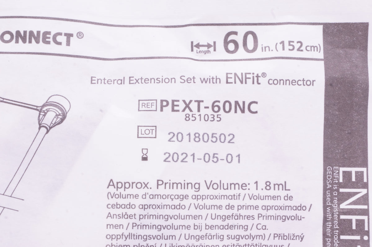 NeoMed PEXT-60NC NeoConnect Enteral Extension Set With ENFIT Connector ...