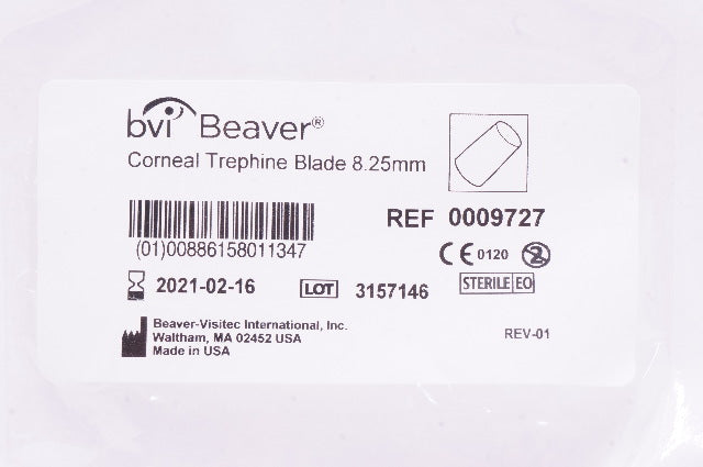 Bvi Beaver 0009727 Corneal Trephine Blade 8.25mm (x) – Imedicsales