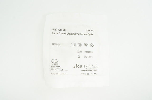 ICU Medical CH-70 ChemoClave Universal Vented Vial Spike (x) – Imedicsales