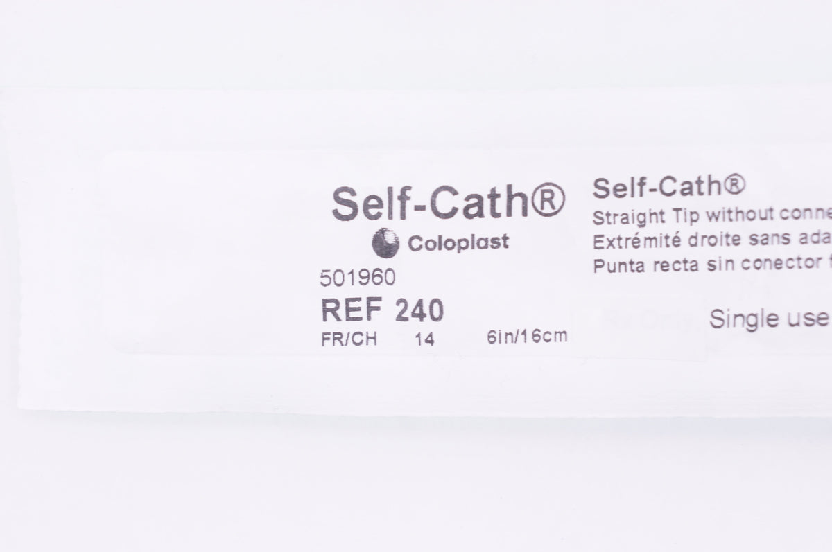 Coloplast 240 Self-Cath Urinary Cath. Straight Fr14 x 6inch (x ...