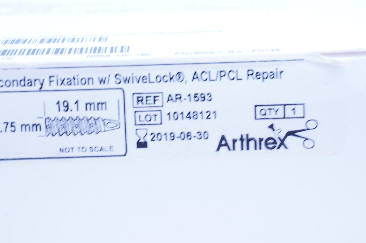 Arthrex AR-1593 Implant System Secondary Fixation w/SwiveLock ACL/PCL ...