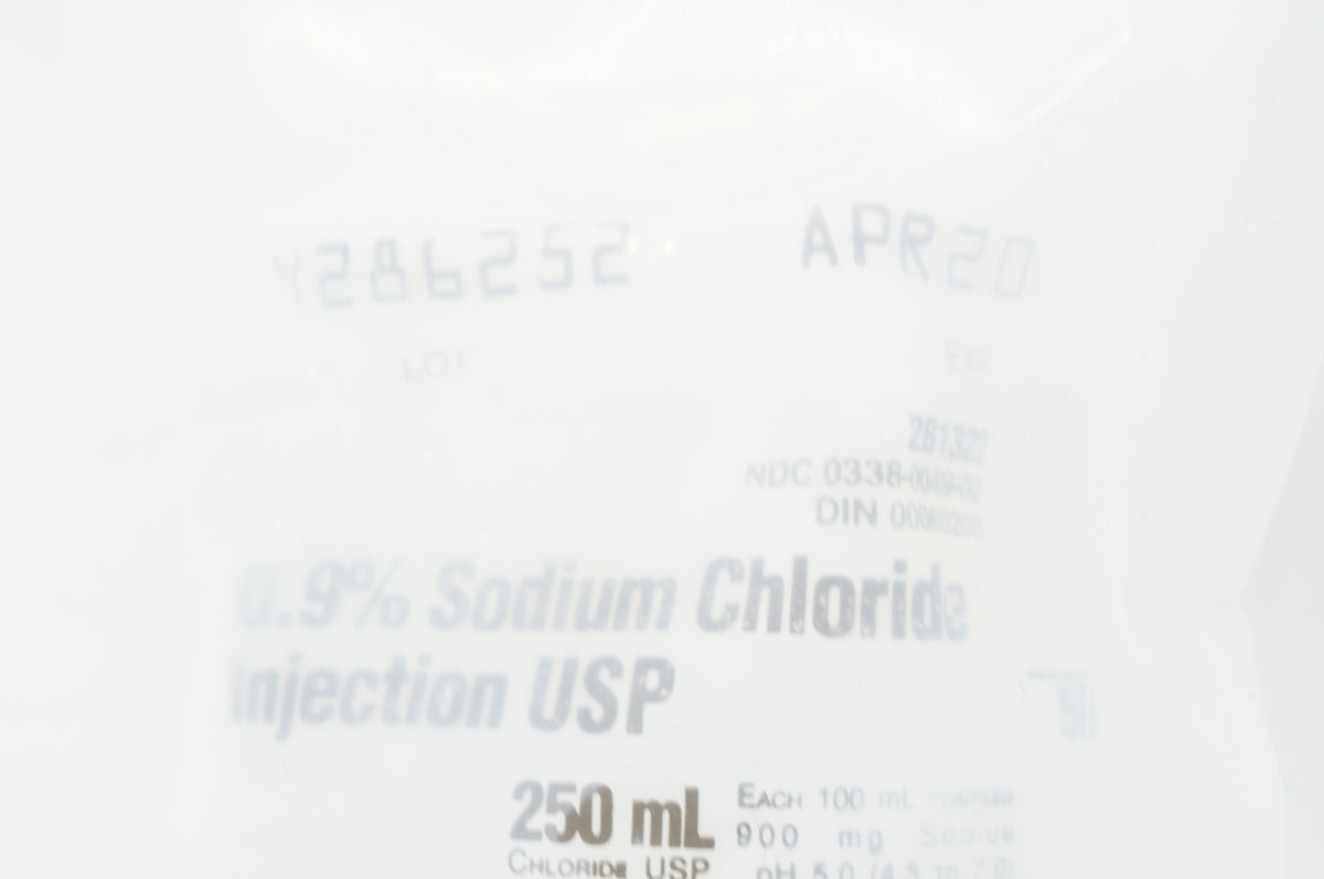 Baxter 2B1322 0.9% Sodium Chloride Injection USP, 250mL (x) – Imedicsales