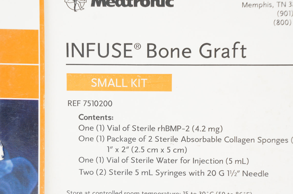 Medtronic 7510200 Infuse Bone Graft rhBMP-2 + ACS Small Kit 2.8cc (x ...