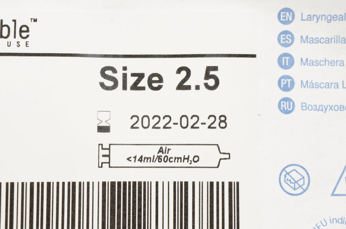 Teleflex 115025 LMA Flexible Laryngeal Mask Airway Size 2.5 (x ...