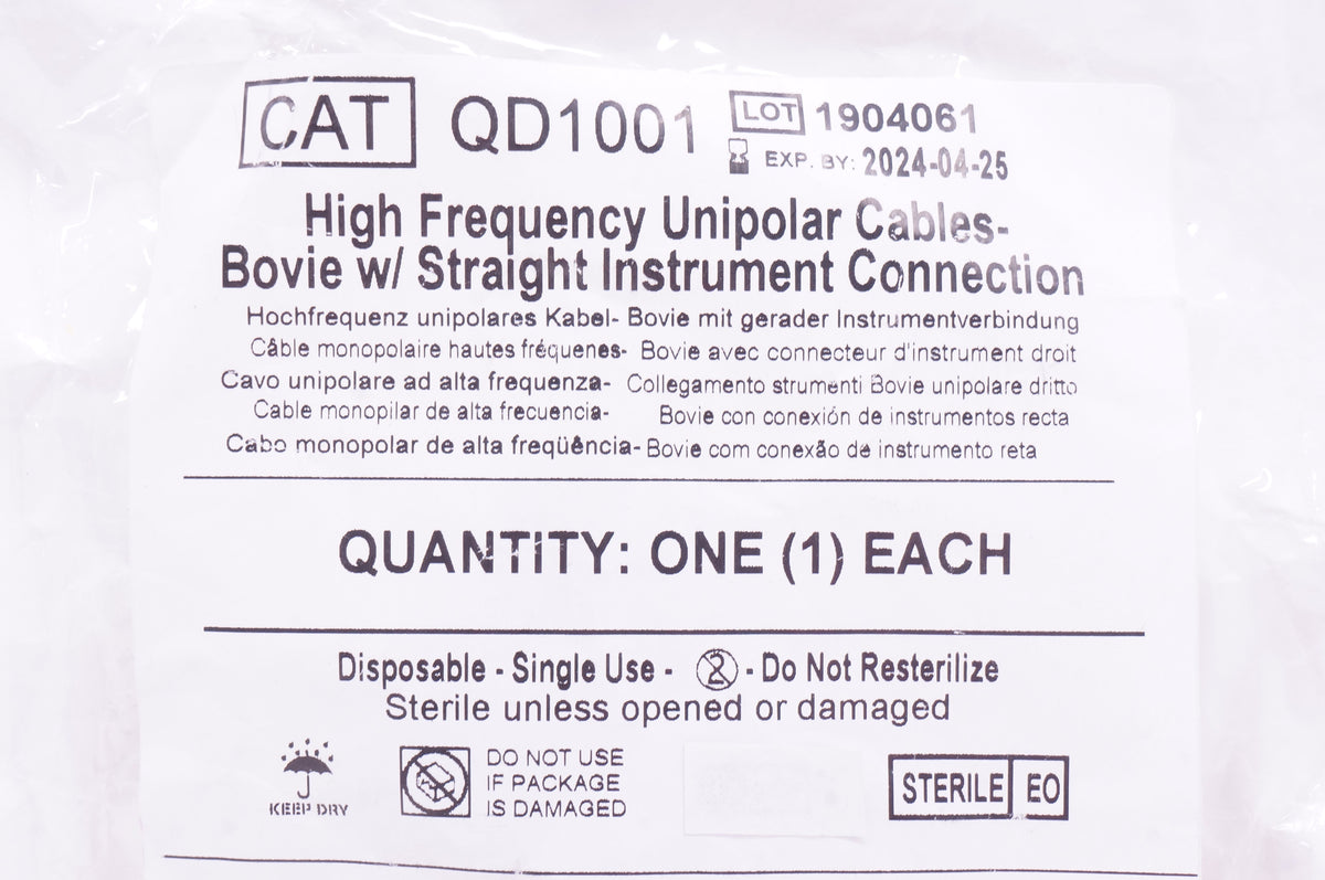 Quantum Interconnect QD1001 High Frequency Unipolar Cables – Imedicsales