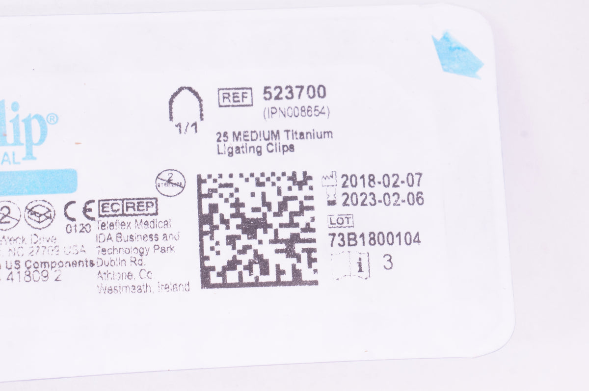 Teleflex 523700 Weck Hemoclip Medium Titanium Ligating Clips – Imedicsales