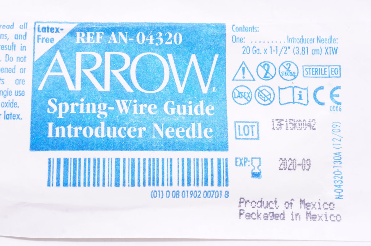 Arrow AN-04320 Spring-Wire Guide Introducer Needle (x) – Imedicsales