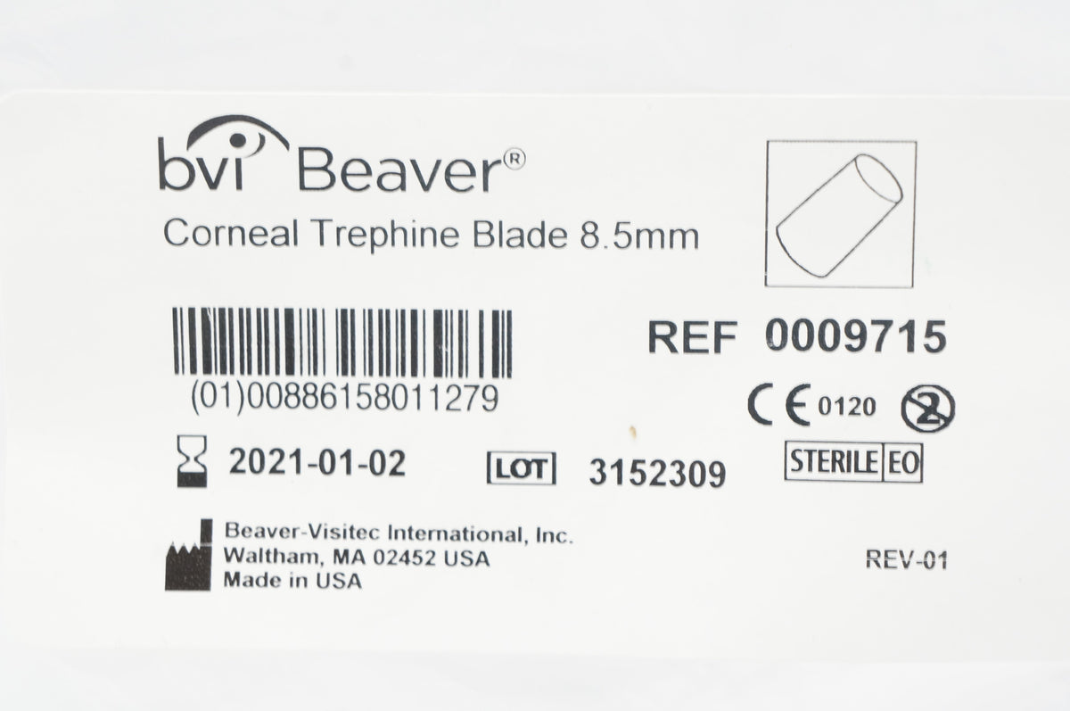 BVI Beaver 0009715 Corneal Trephine Blade 8.5 mm (x) – Imedicsales