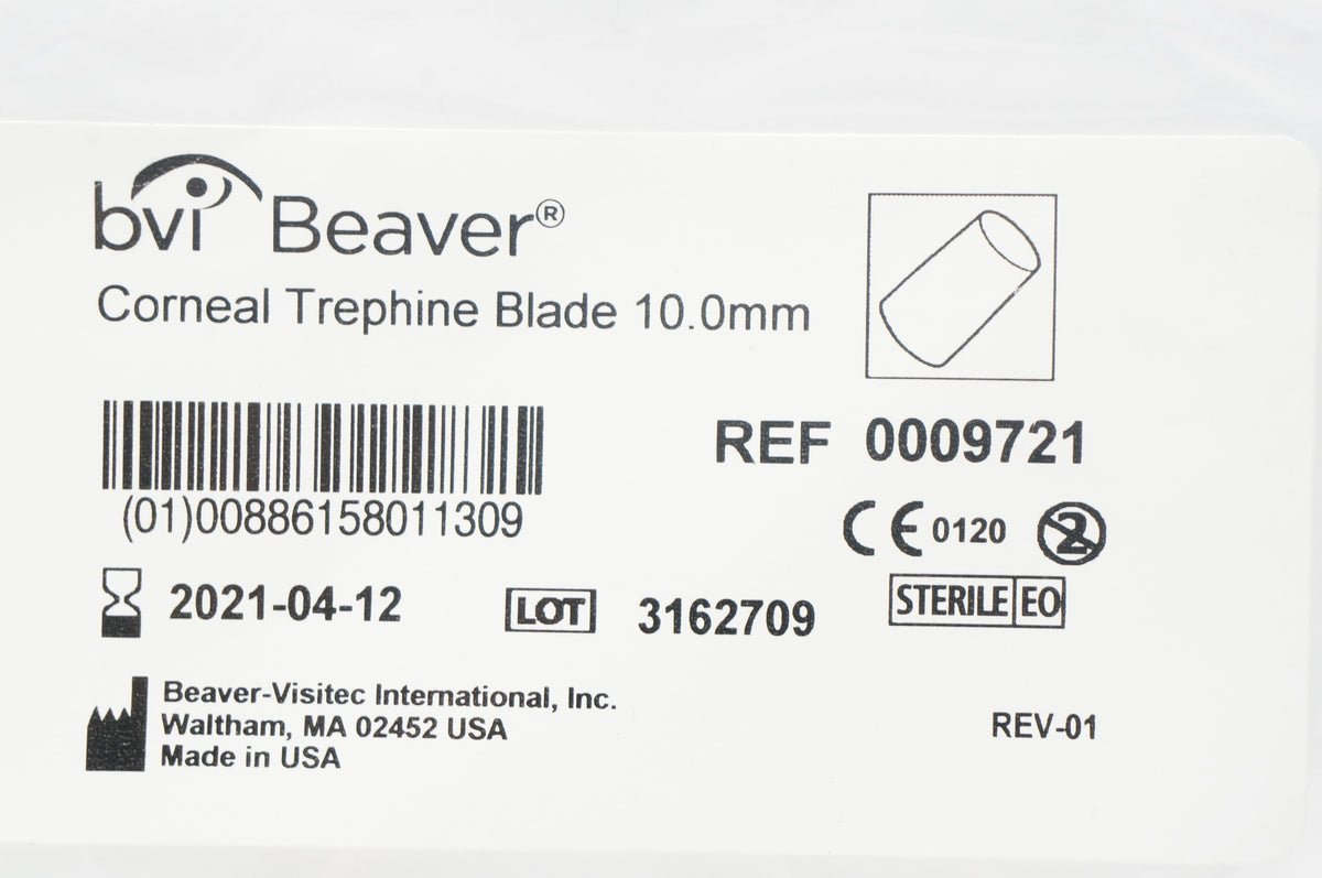 BVI Beaver 0009721 Corneal Trephine Blade 10.0mm (x) – Imedicsales