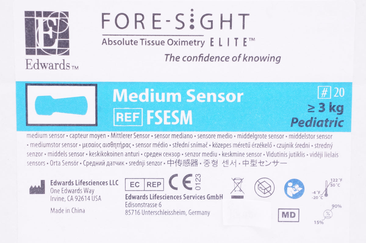 Edwards Lifesciences FSESM Fore-Sight Medium Sensor ≥3kg Pediatric - B ...