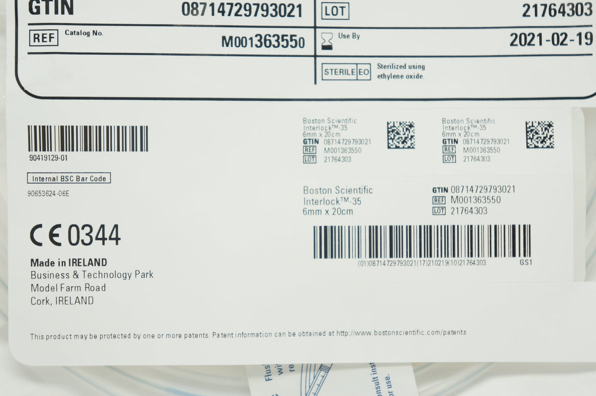 Boston Scientific M001363550 Fibered IDC Occlusion System 6mm x 20cm ...