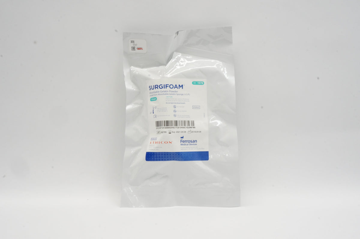 Ethicon 1978 Ferrosan Surgifoam Absorbable Gelatin Powder 1 Gram (x ...