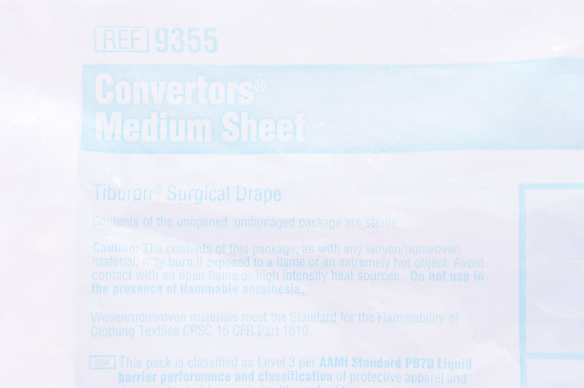 Cardinal Health 9355 Convertors Tiburon Medium Sheet – Imedicsales