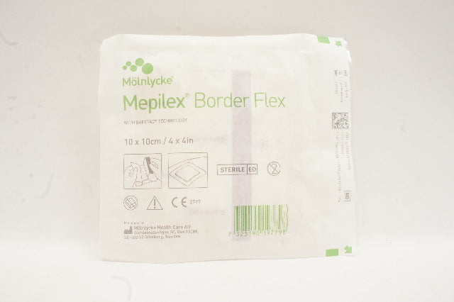 Molnlycke Healthcare 595300 Mepilex Border Flex w/Safetac Technology 4 ...