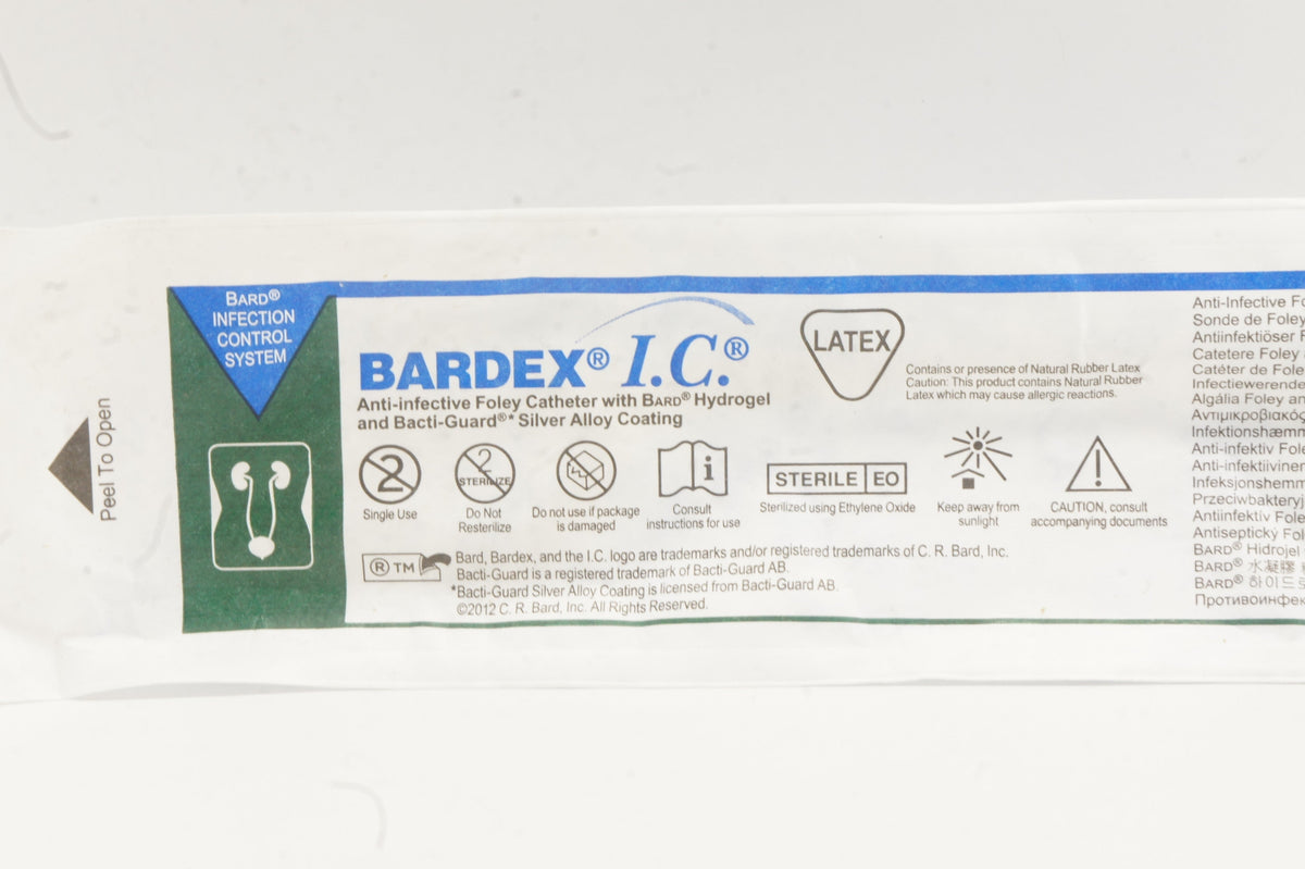 Bard 0167SI24 Bardex I.C. Anti-Infective Foley Cath. 24Ch/Fr 30cc/mL B ...
