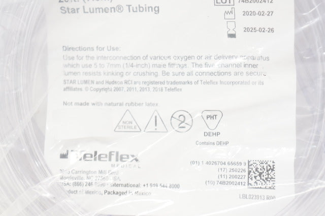 Teleflex 1119 Hudson RCI Star Lumen Tubing 25 ft. – Imedicsales