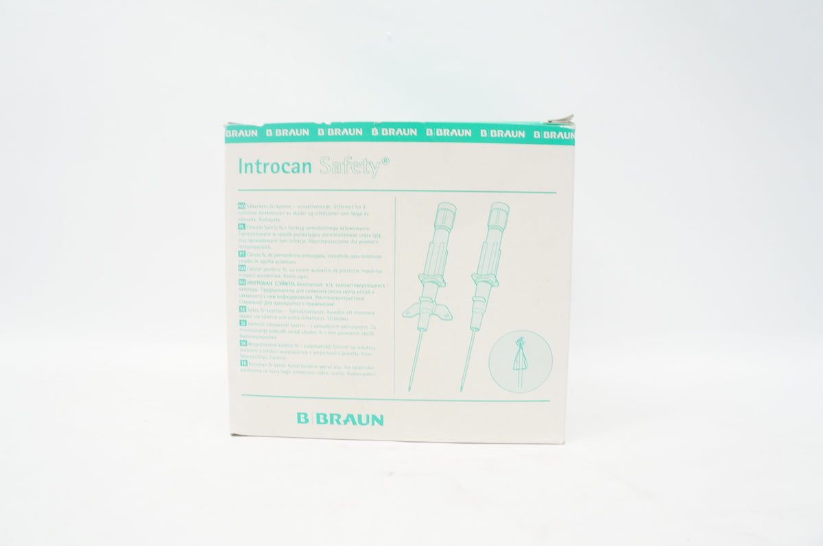 Braun 425219-02 Introcan Safety IV Cath. 22G x 1inch, 35ml/min (x) - B ...